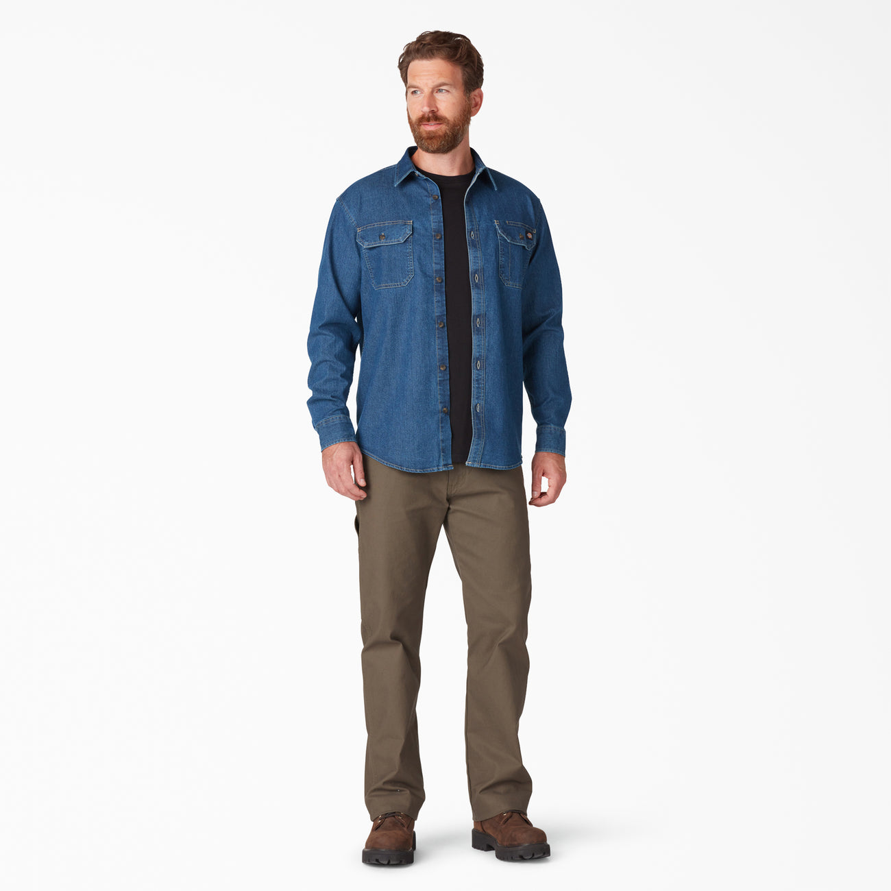 FLEX Denim Long Sleeve Shirt | Dickies CA