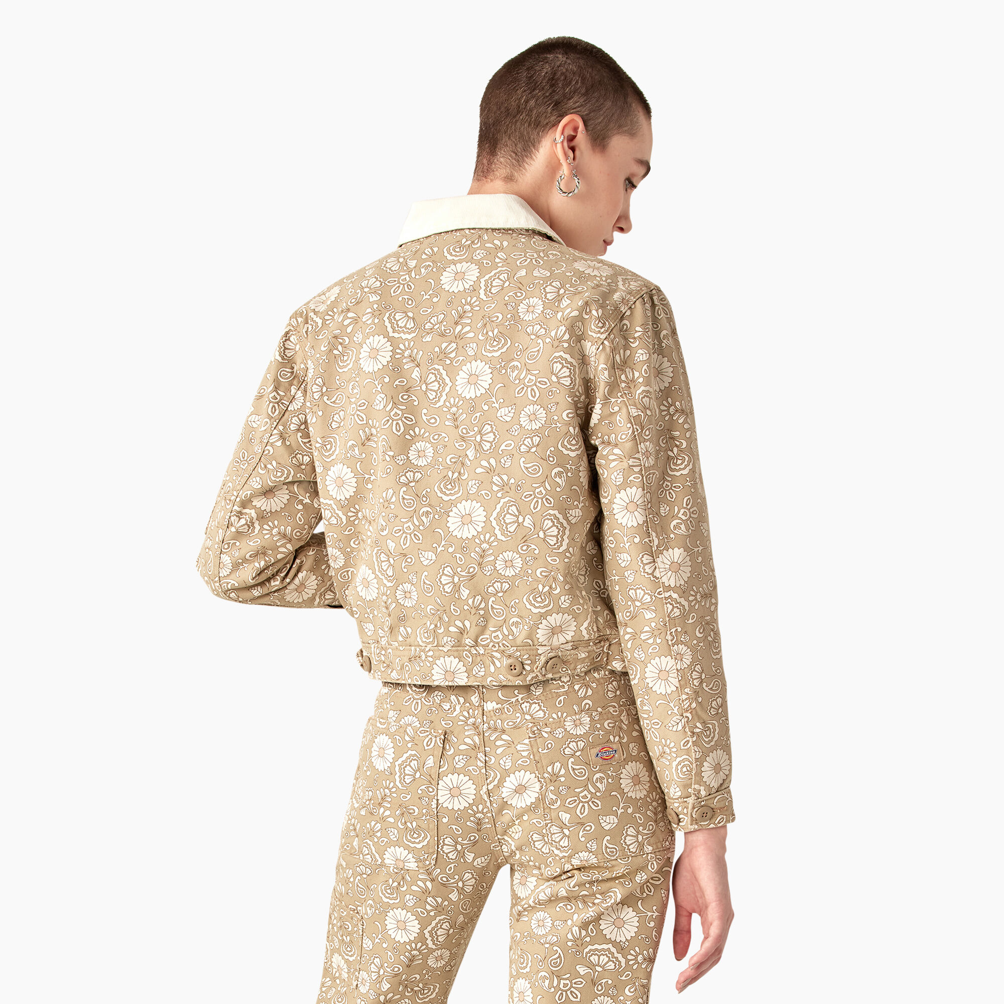 Womens Ellis Floral Duck Canvas Jacket Dickies Us