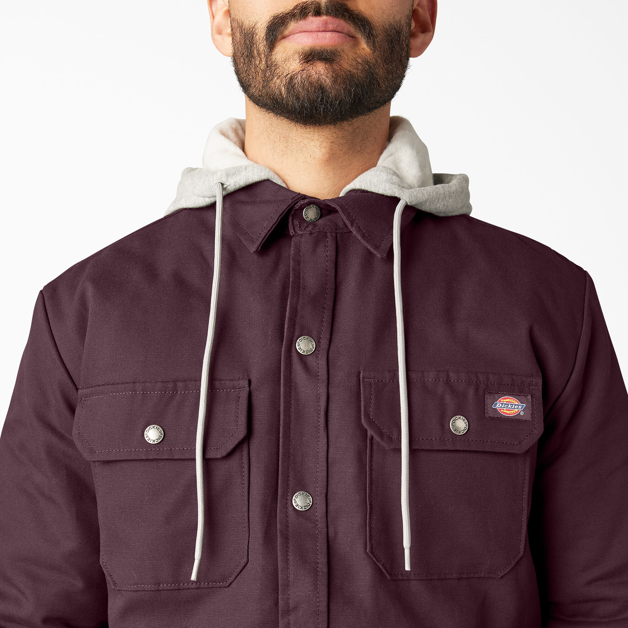 Duck Hooded Shirt Jacket