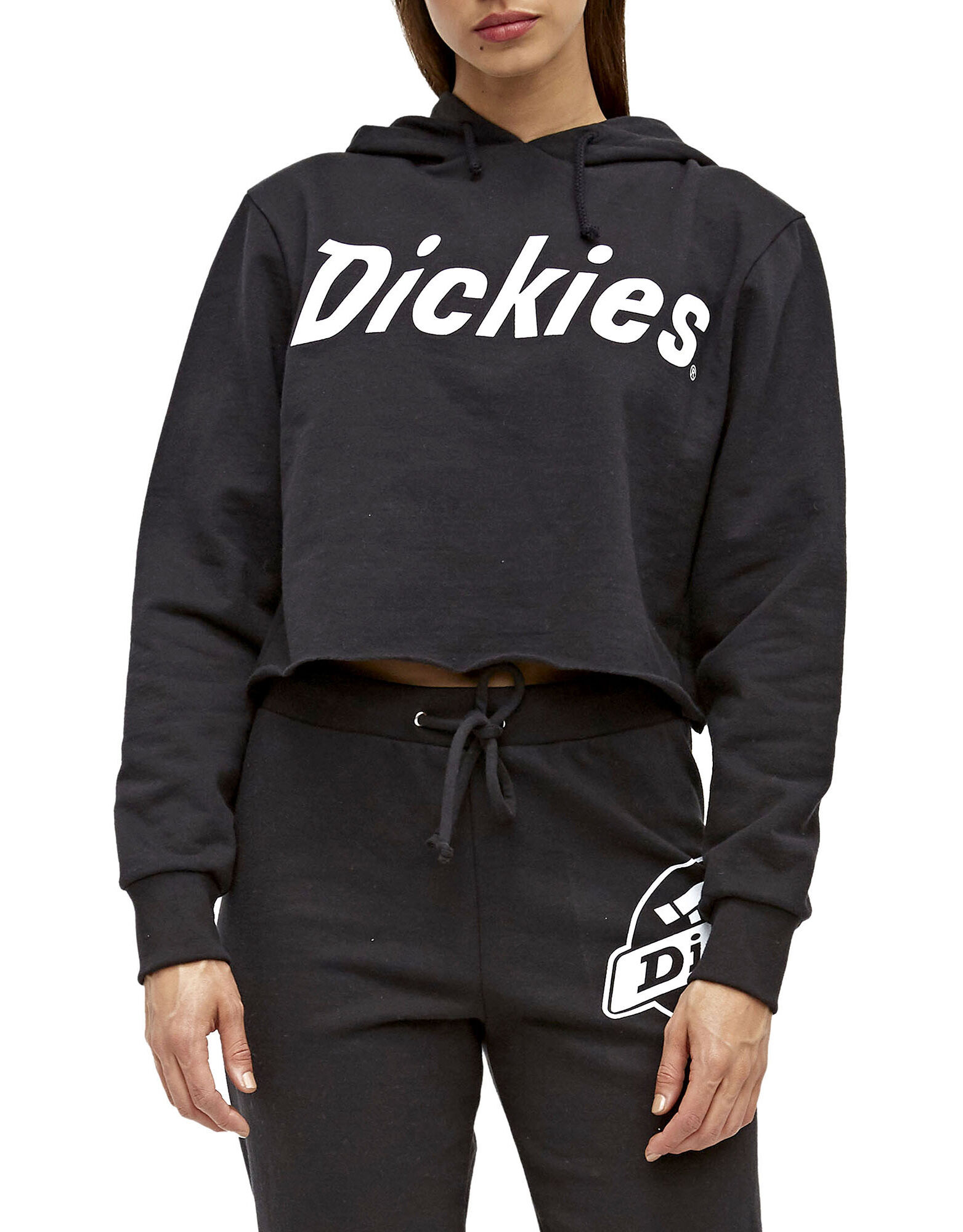 Dickies Girl Juniors' Cropped Genuine Logo Hoodie | Women's Tops | Dickies