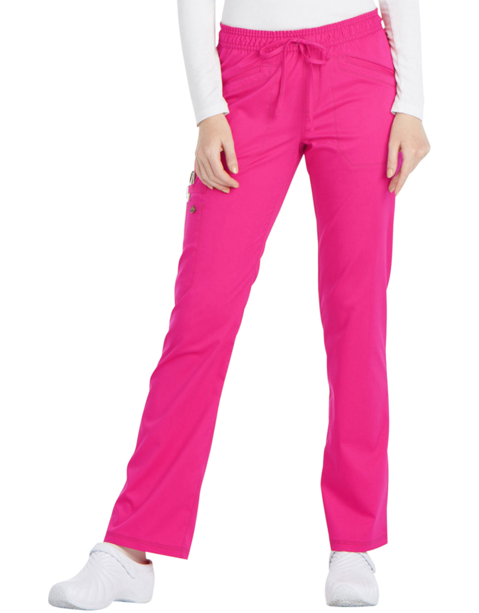 Womens Essence Drawstring Scrub Pants Hot Pink S Dickies