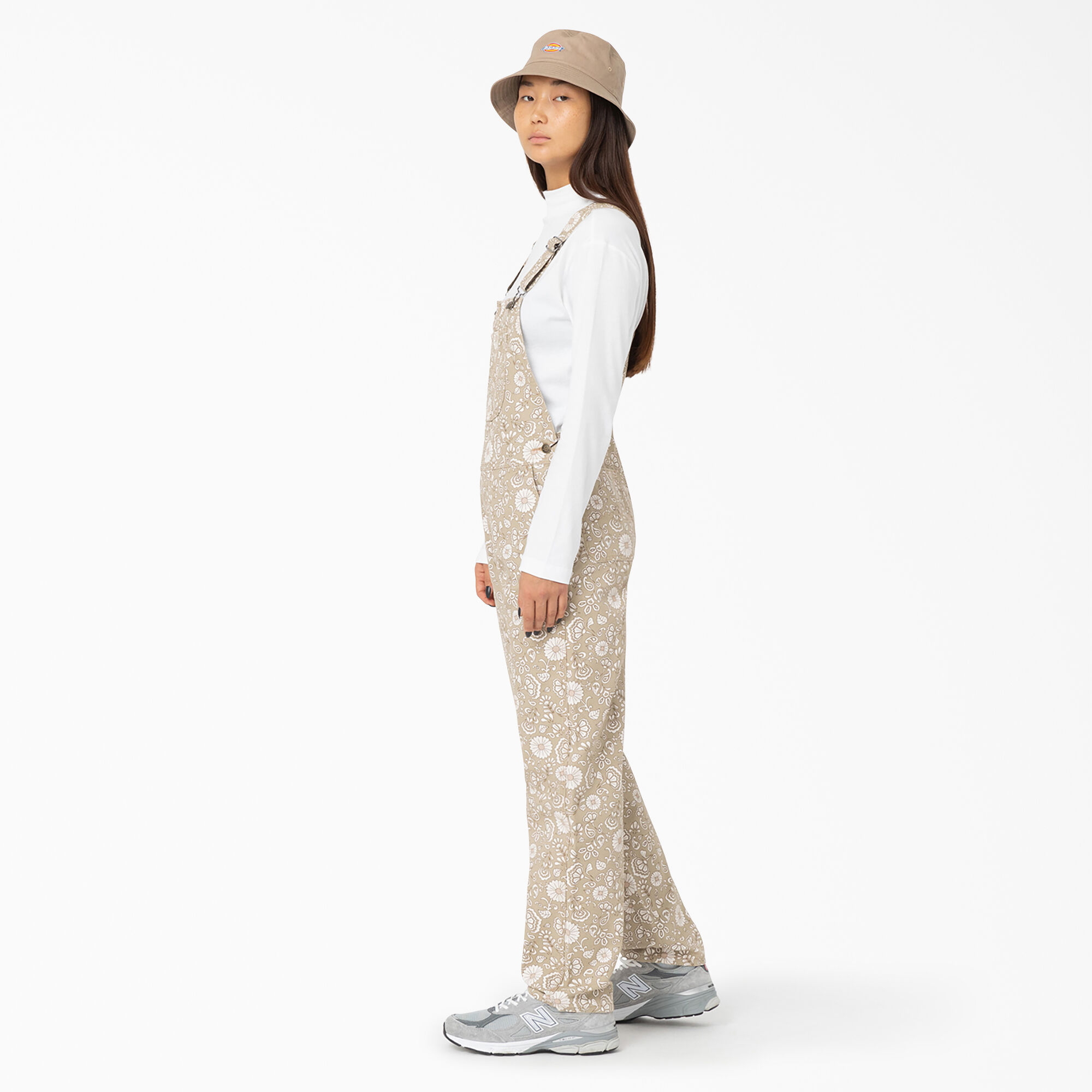 Womens Ellis Floral Duck Canvas Overalls Dickies Us