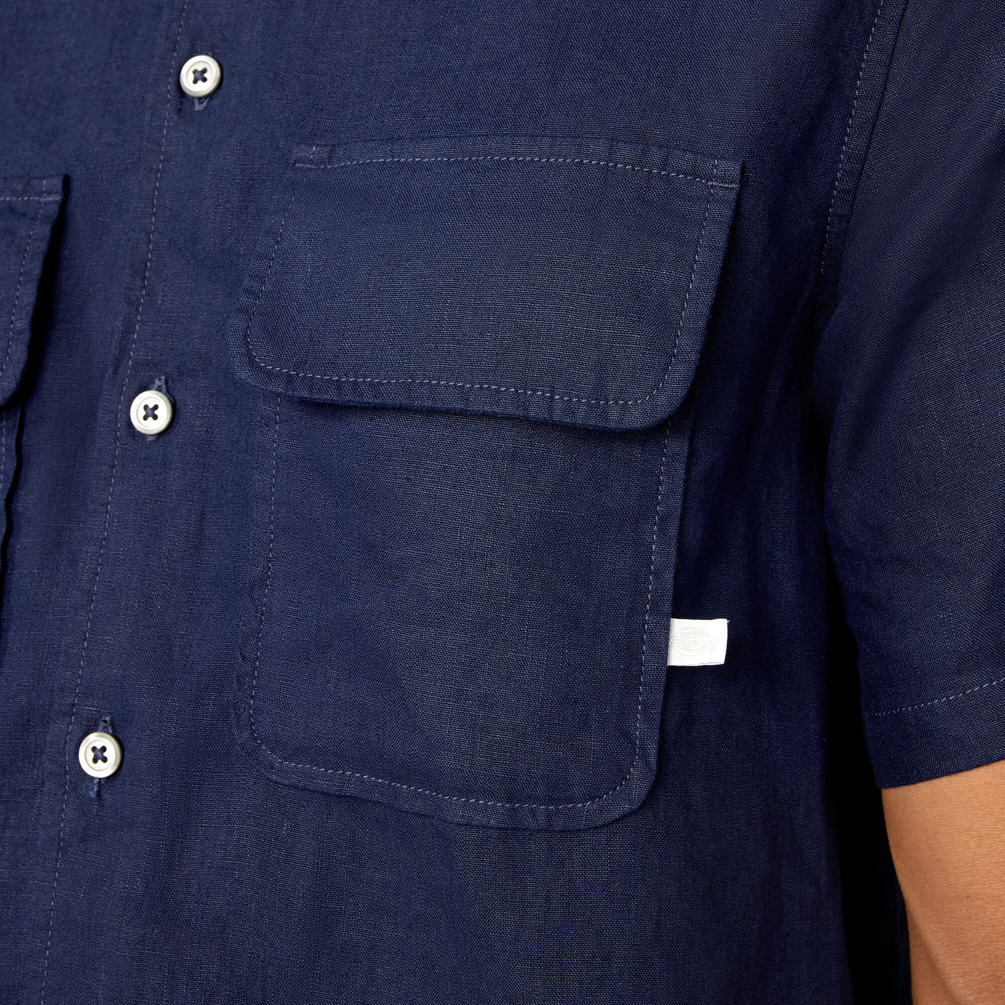 Short Sleeve Linen Work Shirt Dickies Us
