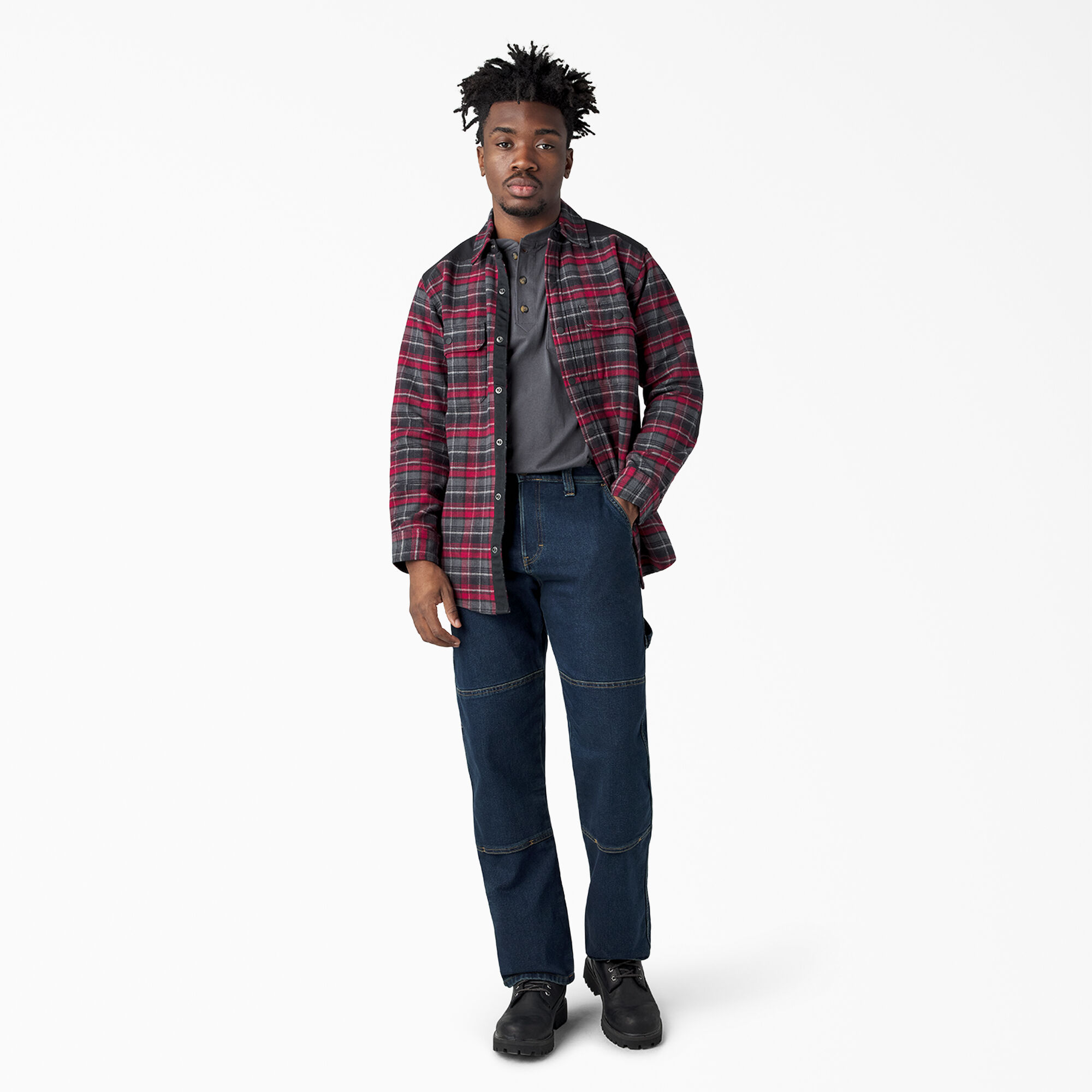 Mens Flex Relaxed Fit Double Knee Jeans Dickies Us