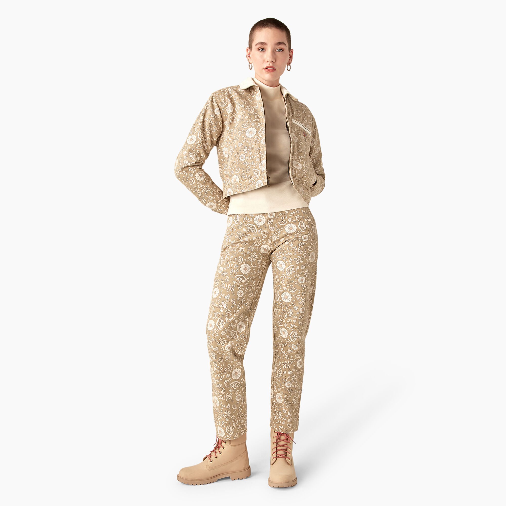 Womens Ellis Floral Duck Canvas Jacket Dickies Us