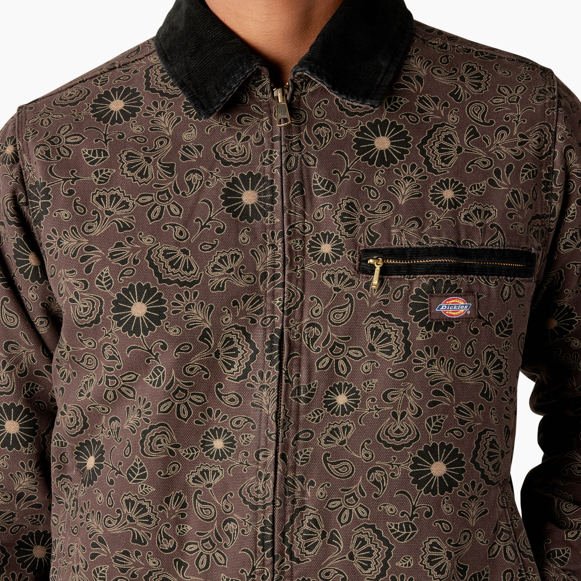 Ellis Floral Print Duck Canvas Jacket Dickies Us