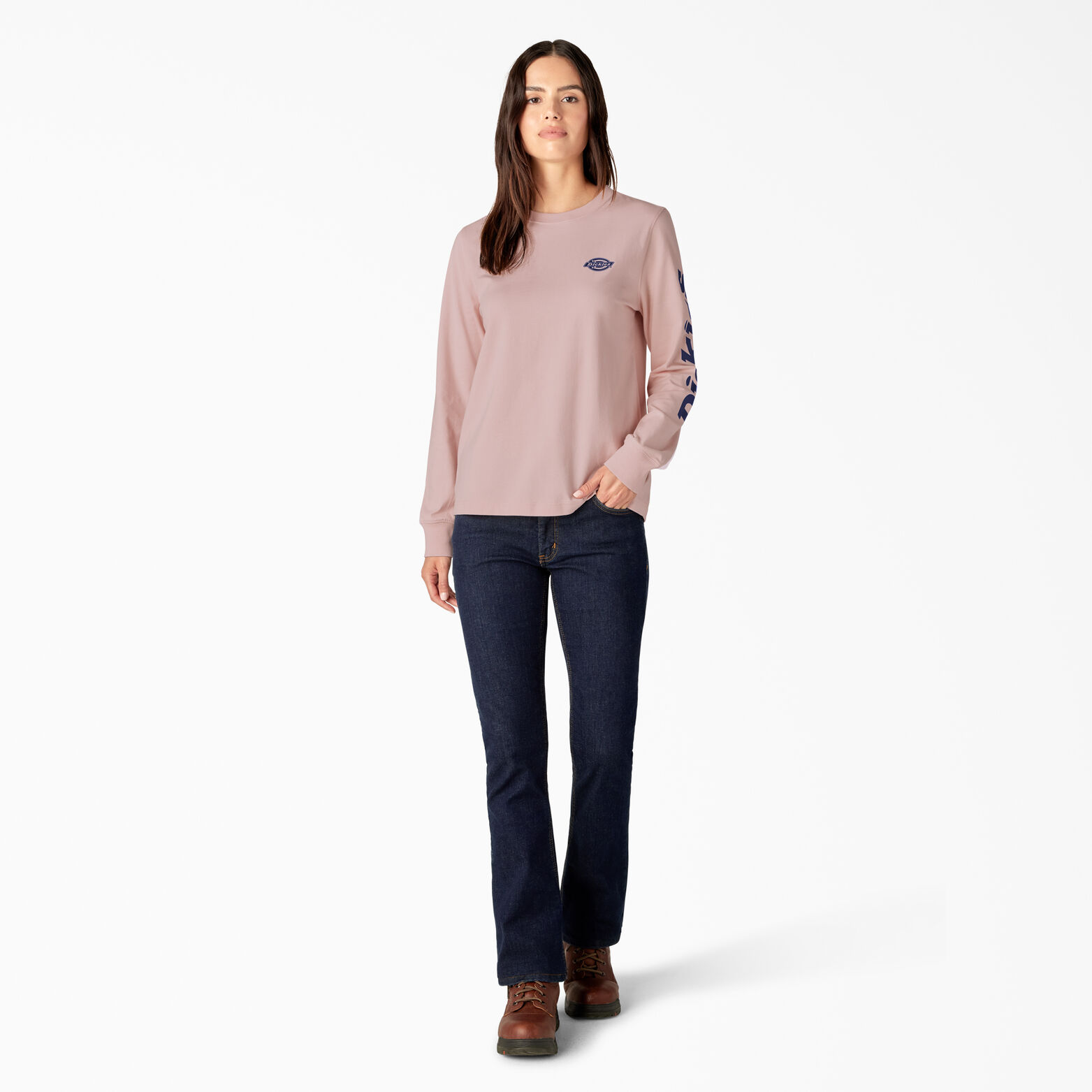 Womens Long Sleeve Heavyweight Graphic T Shirt Dickies Us