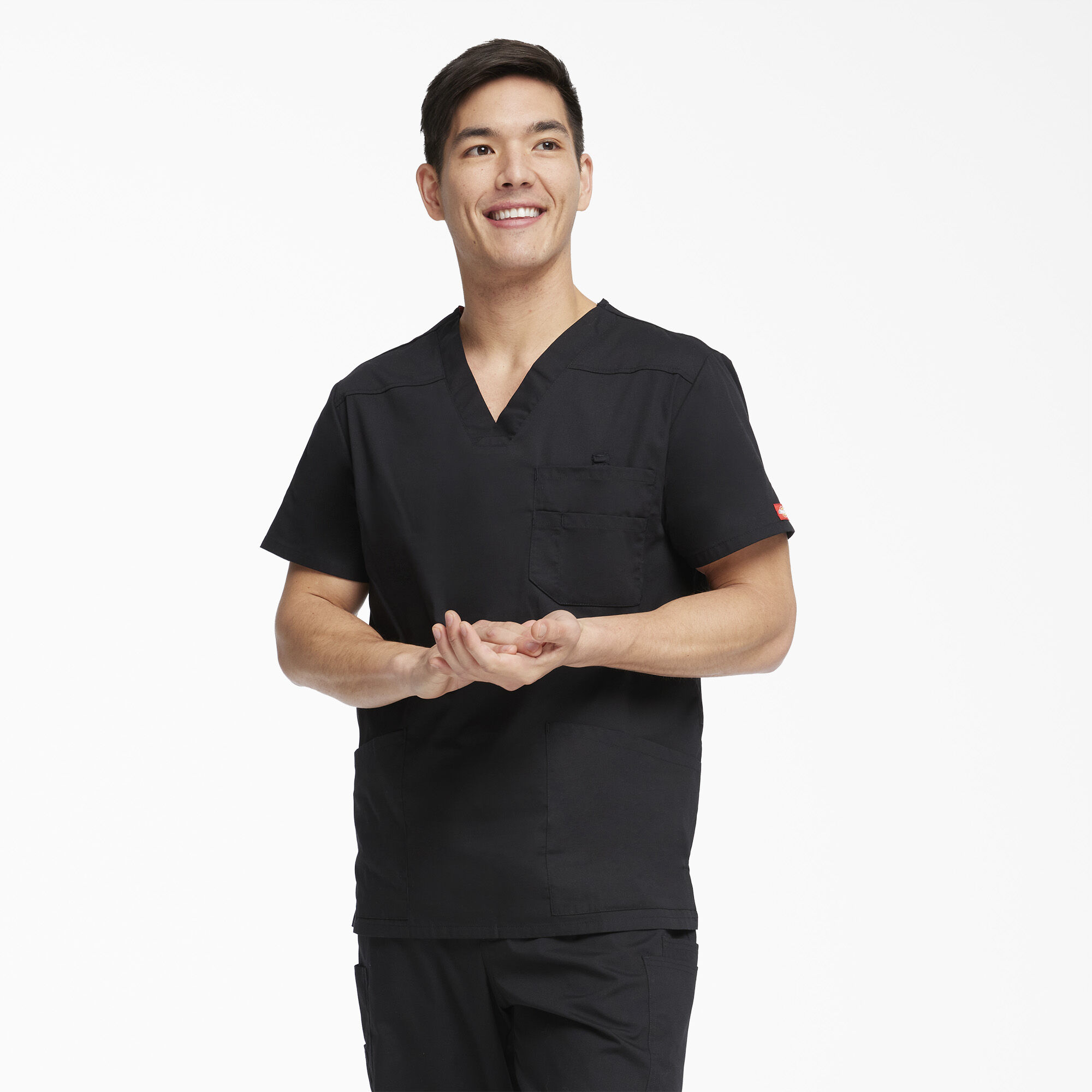 Mens Eds Signature V Neck Scrub Top Mens Scrubs Dickies Dickies Us