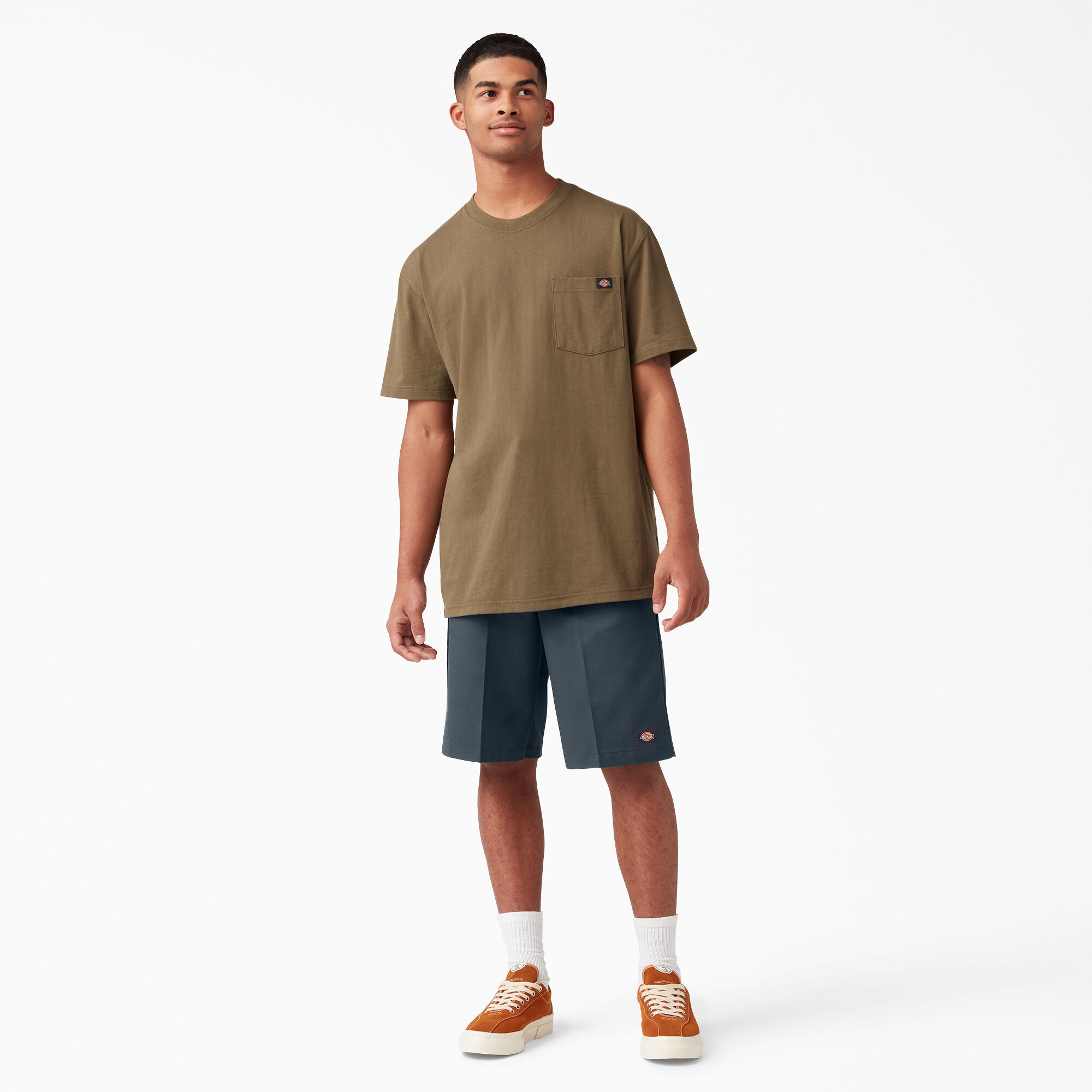 Mens 13 Loose Fit Flat Front Work Shorts Dickies Us